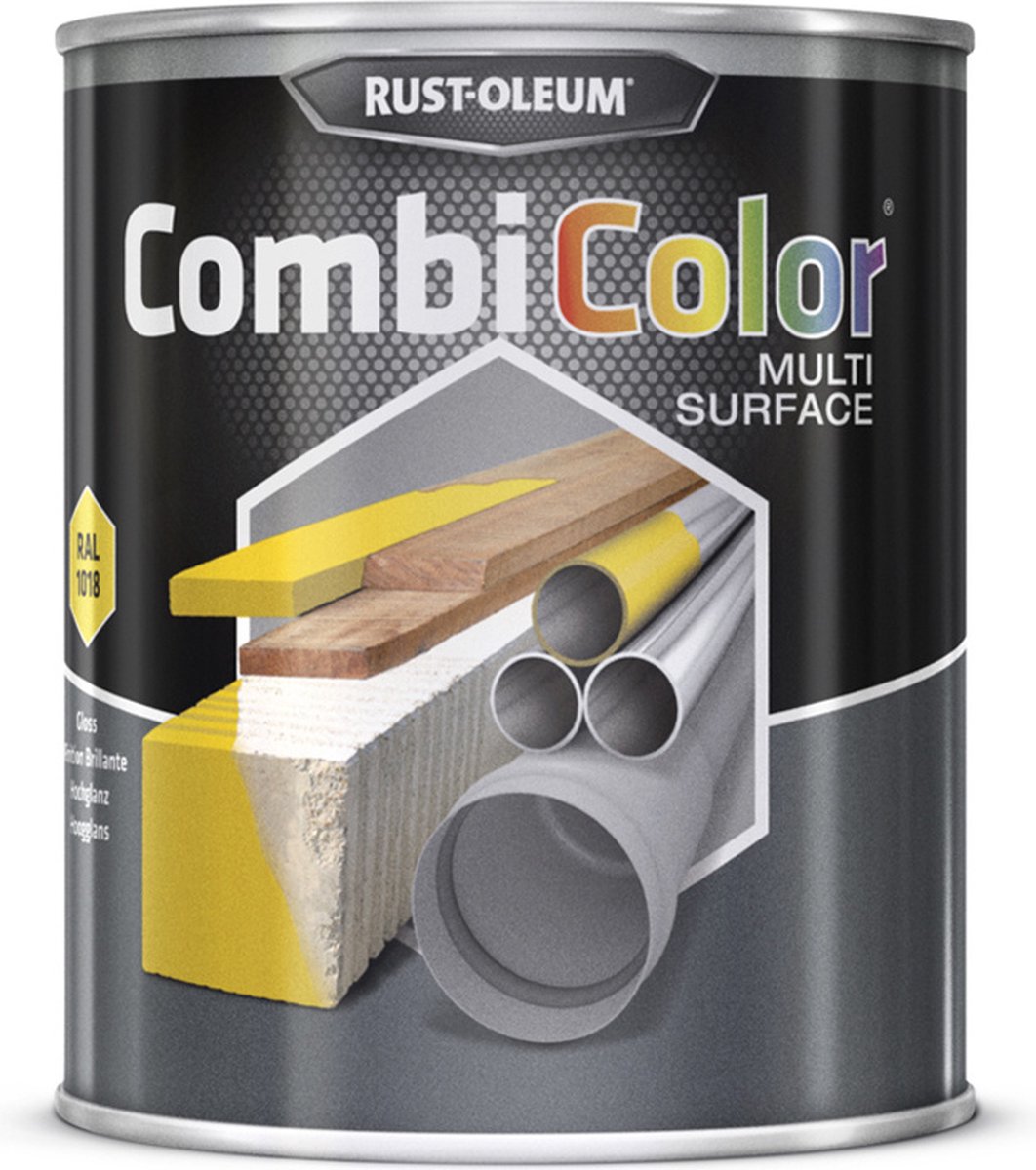 Rust-Oleum CombiColor Multi-Surface Hoogglans Kleur: Licht Geel RAL ...
