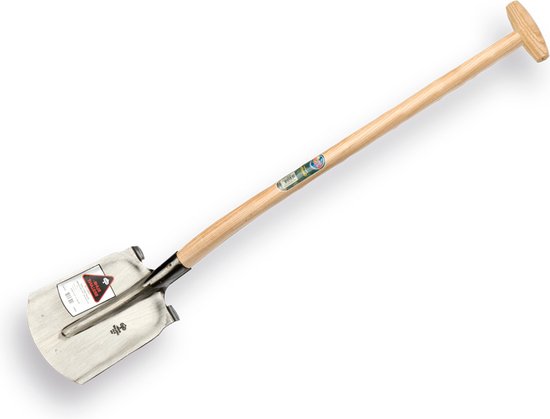 Schep met steel 100 cm met opstap Type 4 | bol