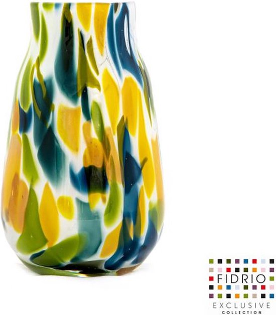Design Vaas Verona - Fidrio COLORI - glas, mondgeblazen bloemenvaas ...