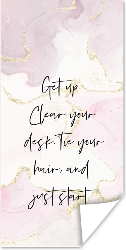 Poster Quotes - Studenten - Studeren - Motivatie - Leren - 60x120 cm | bol