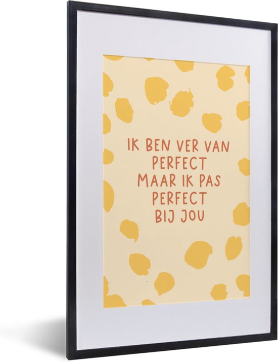 Fotolijst incl. Poster - Relatie - Stel - Quotes - Spreuken - Ik pas ...