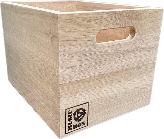 Music Box Designs Houten Vinyl Platen Box – Eikenhout (7-inch) | bol.com