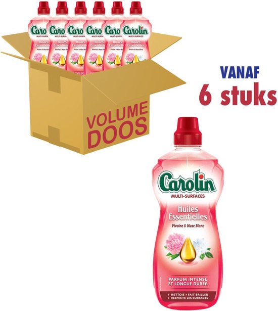 Carolin - Allesreiniger - Pioen & Witte Musk - 1L x 6 | bol