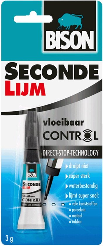 Bison secondelijm vloeibaar control 3 gr | bol.com