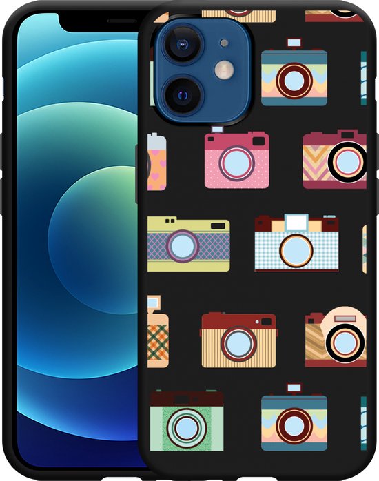 iPhone 12/12 Pro Hoesje Zwart Welta Perfekta - Designed by Cazy | bol