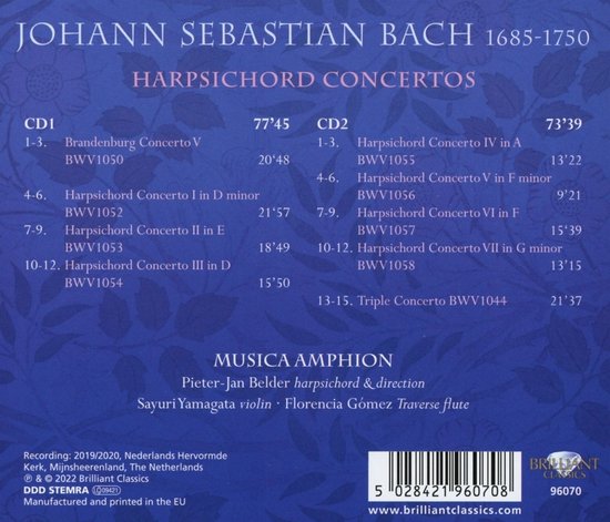 Pieter-Jan Belder - J.S. Bach: Harpsichord Concertos (2 CD), Pieter-Jan Belder | CD... | bol