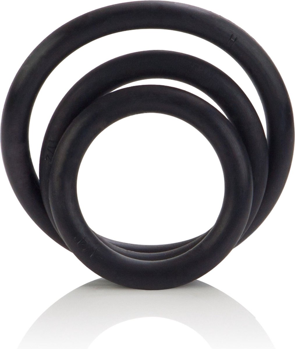 CalExotics - Rubber Ring - 3 Piece Set - Rings Zwart | bol.com