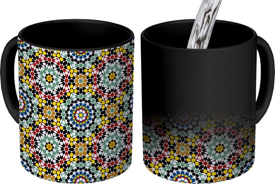 Magic Mug - Photo Heat Mugs - Coffee Mug - Fleurs - Arabic - Pattern ...