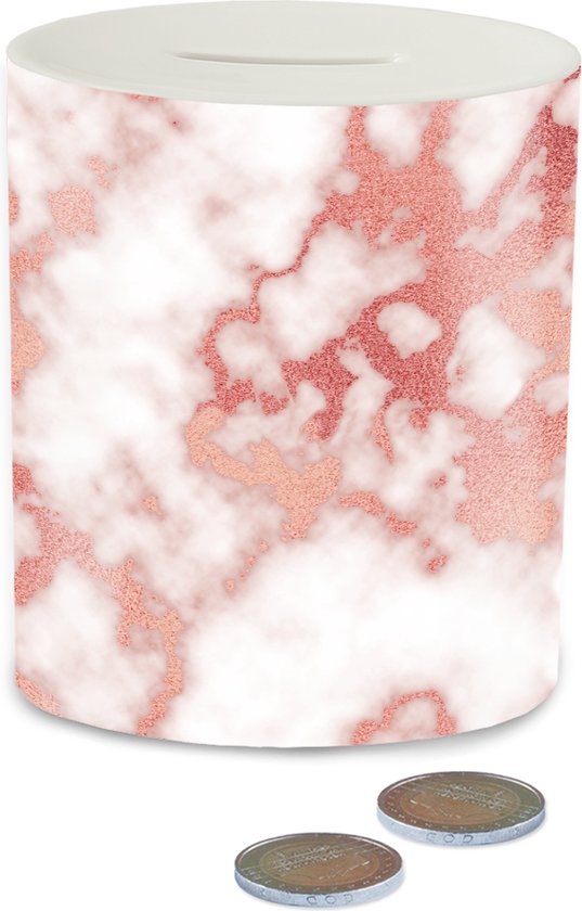Spaarpot - Spaarblik - Rose - Marmer - Design - Luxe - Spaarpotten ...