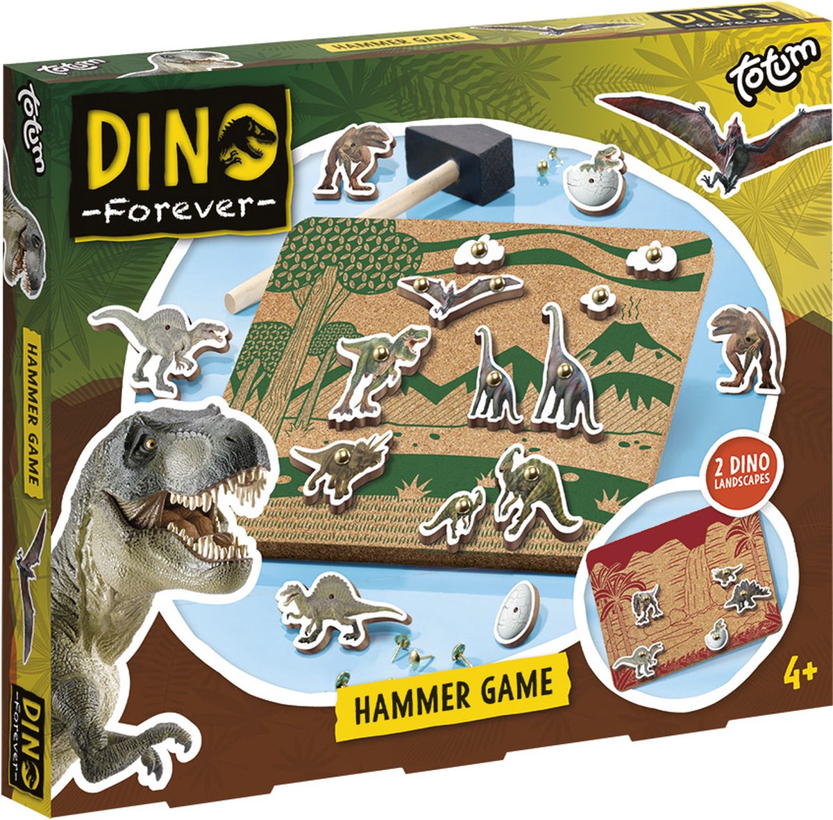 Totum junior Dino hamertje tik - educatief speelgoed hamer spel met ...