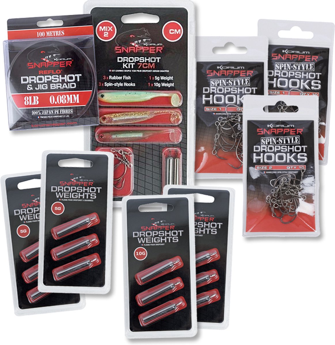 Korum Dropshot Assortiment | Roofvis set | bol.com