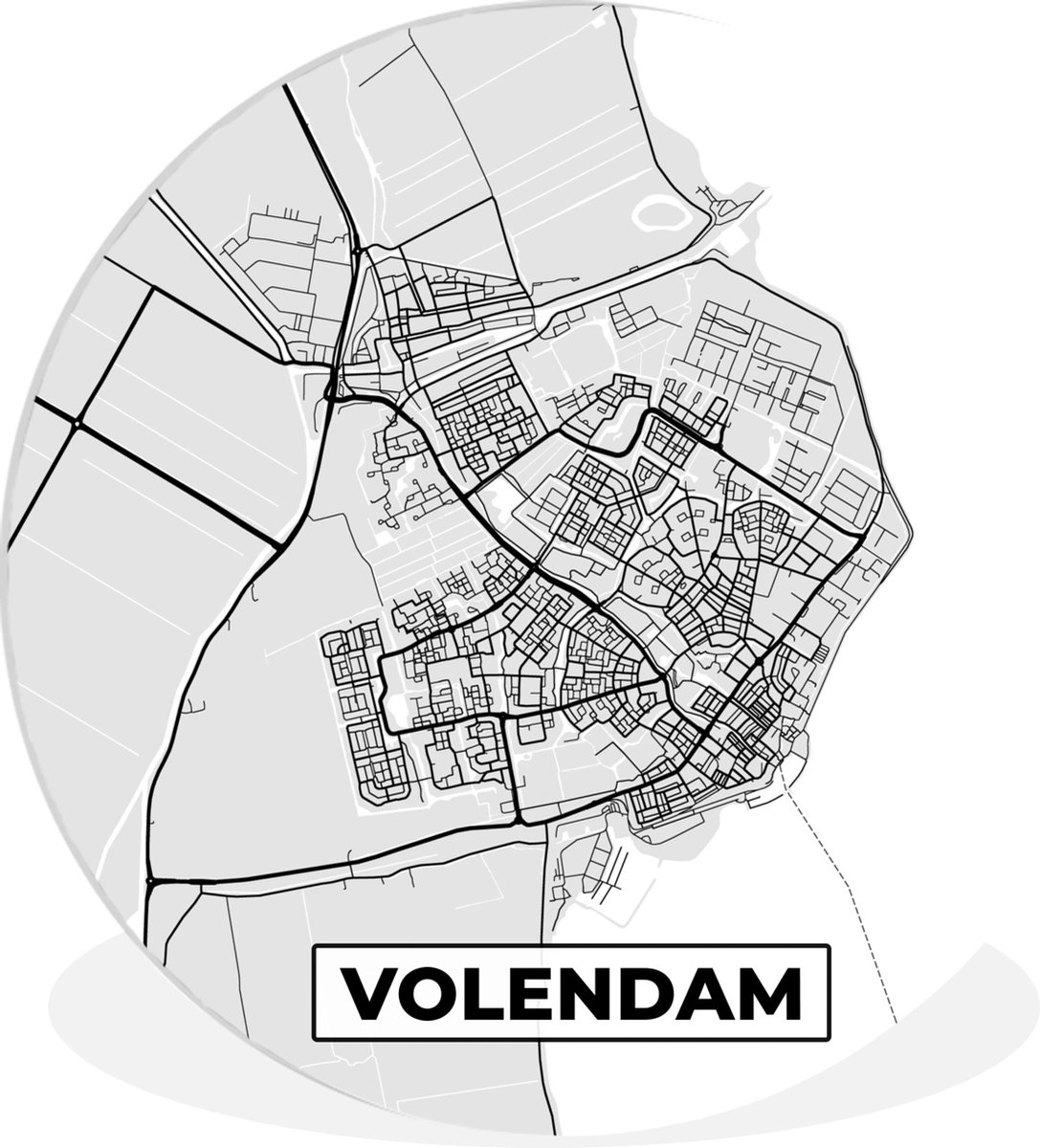 Wall Circle - Wall Circle Indoor - Map - Volendam - Map - City Map ...