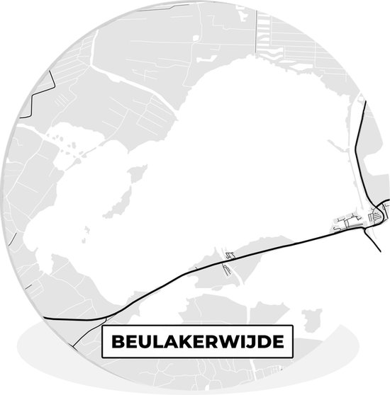 Wall Circle - Wall Circle Indoor - Map - Beulakerwijde - Overijssel - Map - City Map -... | bol.com