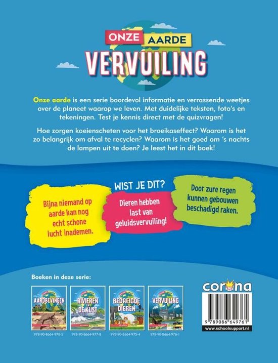 Onze Aarde - Vervuiling | 9789086649761 | Izzi Howell | Boeken | bol