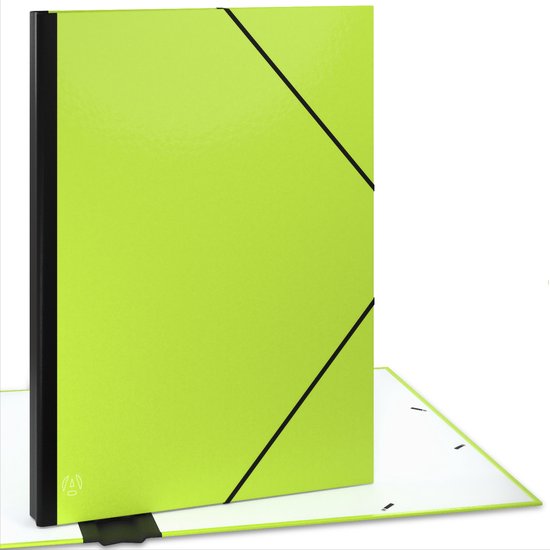 ACROPAQ Tekenmap A2 - 52 x 72 cm, XXL Groot, met Elastieken, Anijsgroen ...