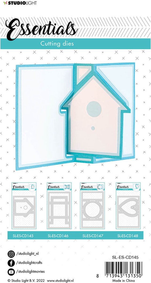 Studio Light Essentials snijmal kaartvorm Vogelhuis 12stuks | bol.com