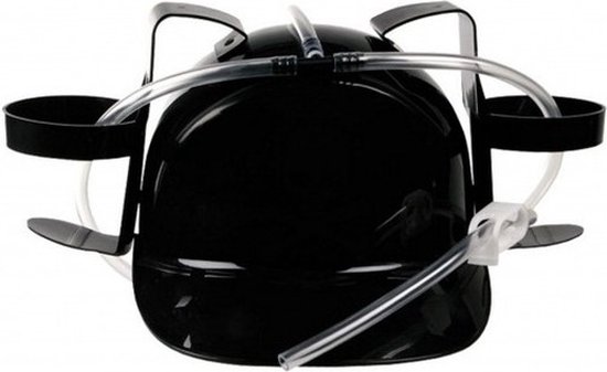 Bier drink helmen zwart - drankspel helm | bol