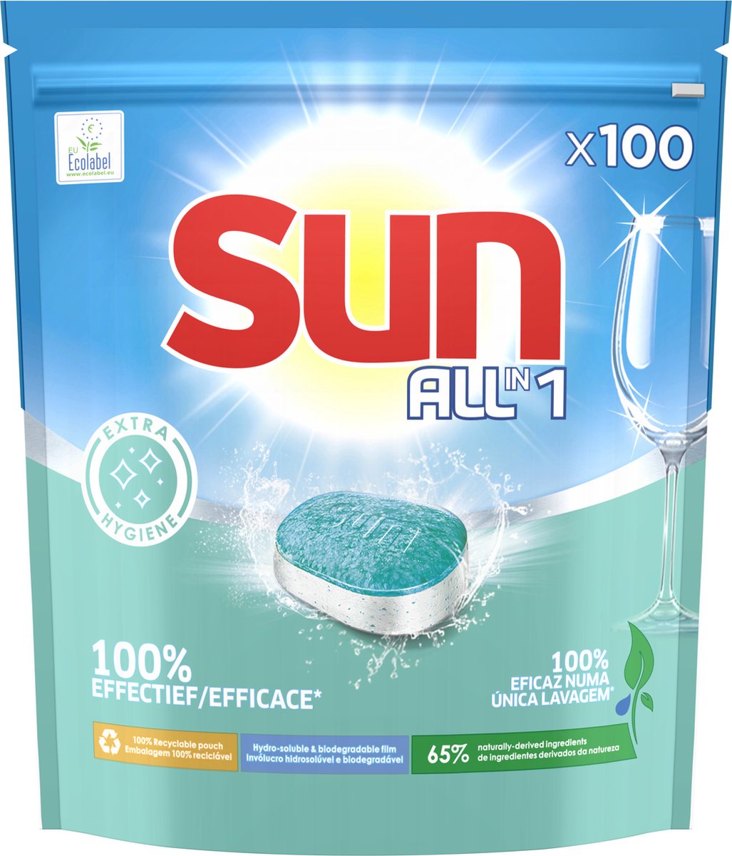 Sun - All-in One - Vaatwastabletten - Hygiëne - Voordeelverpakking 5 x ...