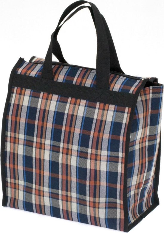 Bruine Checker Shopping Tas van Davidts | bol
