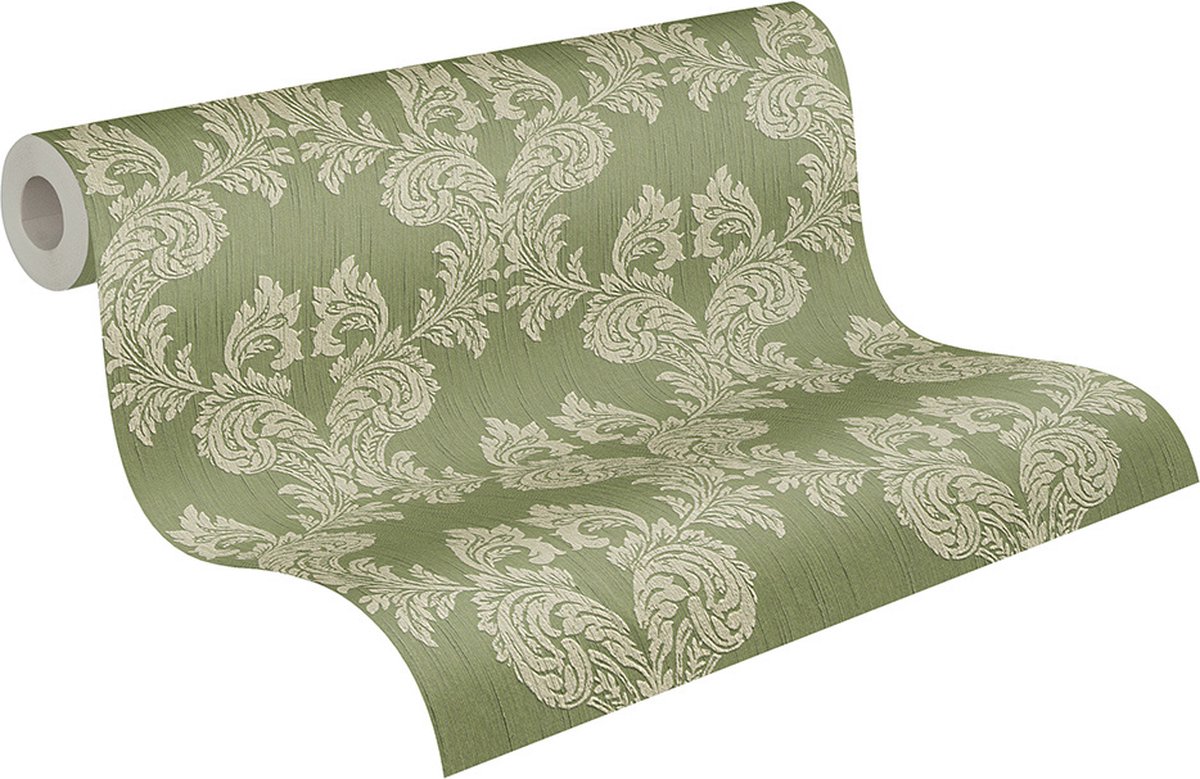 Textiel look behang Profhome 956304-GU textiel behang gestructureerd in ...