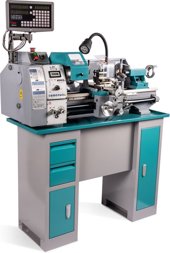 Huvema - Draaibank 250x550 mm met Variabel Toerental en Digitale ...