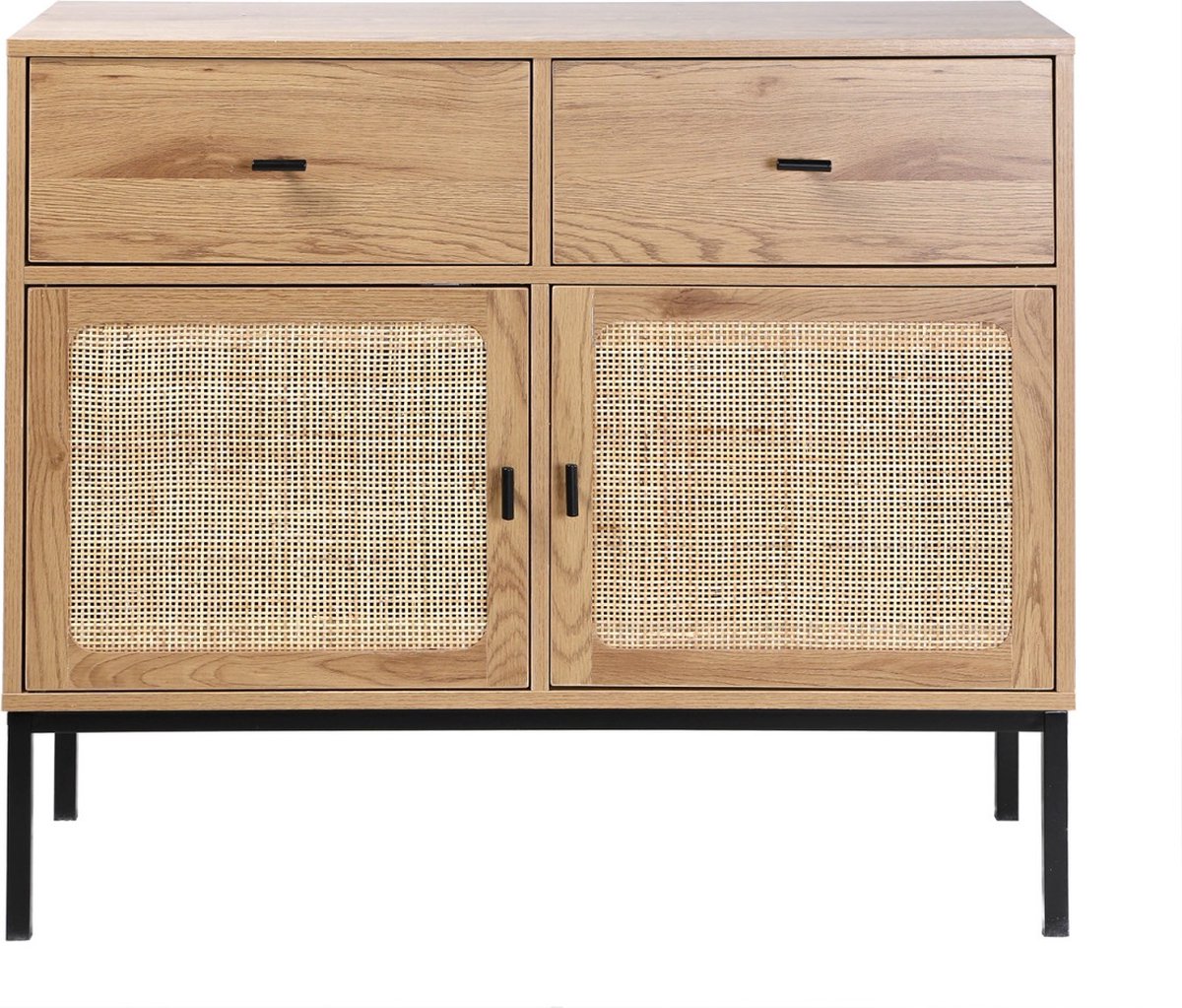 Casâme - Commode - Commode - avec 2 portes - avec 2 tiroirs - Osier ...