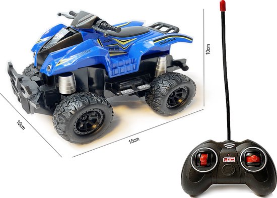 Rc politie quad - afstand bestuurbare rock crawler - speelgoed quad 1: ...