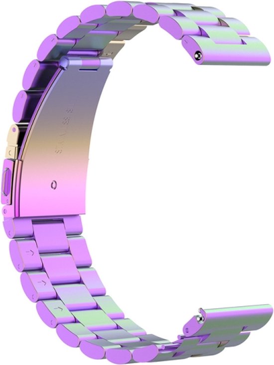 Stalen bandje - RVS - geschikt voor Huawei Watch GT 2 42 mm / GT 3 42 mm / GT 3 Active... | bol