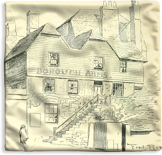 Kussenhoes 60x60 cm - Vanishing England - schilderij van Fred Roe ...