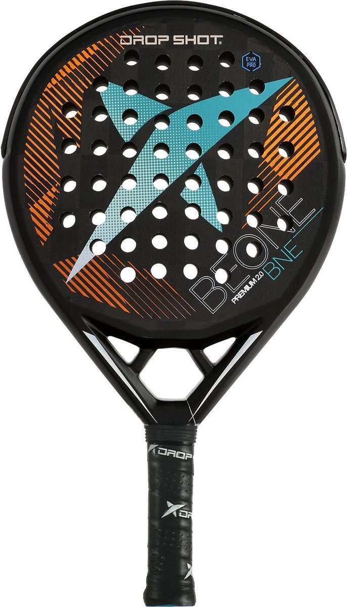 Drop Shot Be One Premium 2.0 Padelracket - Zwart / Oranje | Maat: Uni ...