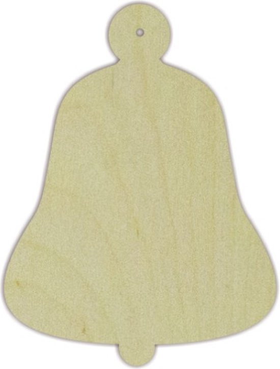 Grote Houten Kerstklok 10 x 13 cm | bol