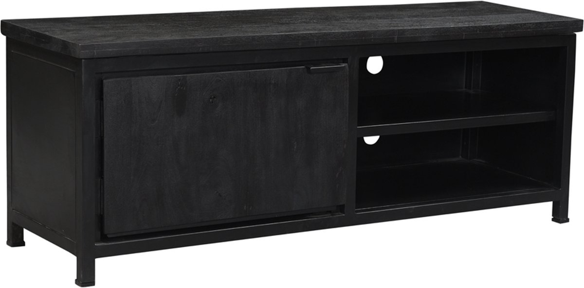 TV-meubel met 1 deur - Zwart - Dock collectie | bol.com