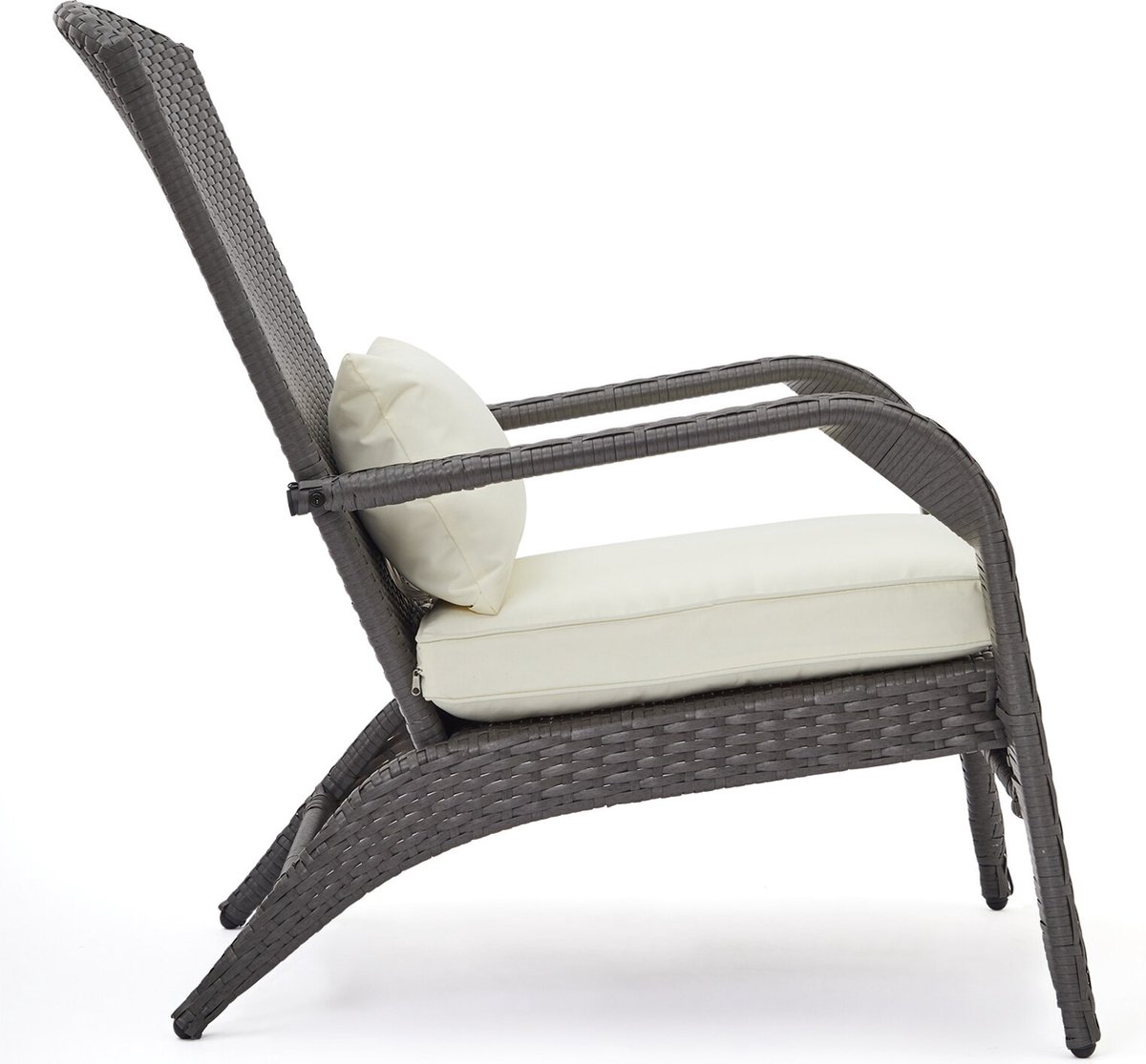 Manzibo Luxe Tuinstoel - Tuinstoel - 1 Stuk - Loungestoel - Grijs ...