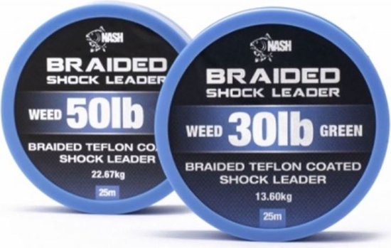 Nash Braided Shock Leader 30lb Weed | Leader en Onderlijnmateriaal ...