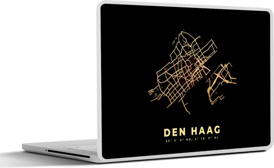 Laptop sticker - 14 inch - Den Haag - Kaart - Plattegrond - Stadskaart ...