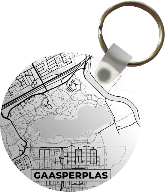 Sleutelhanger - Kaart - Gaasperplas - Plattegrond - Stadskaart ...