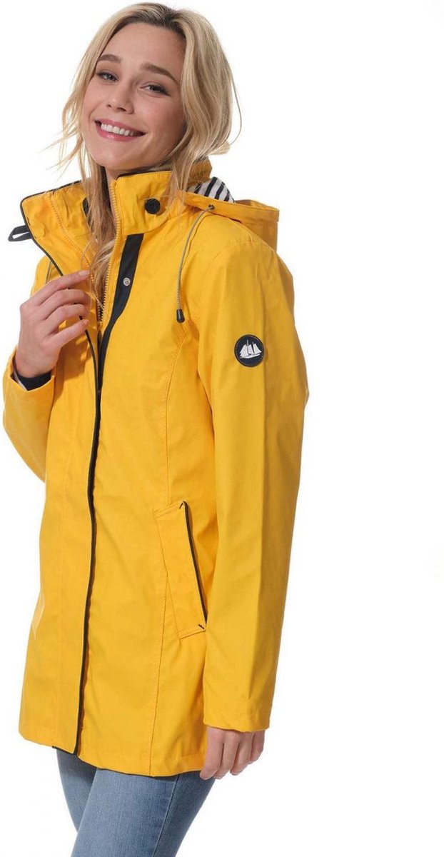 Dames regenjas geel – Aiga regen jas – gele regenjas – uitgewerkte ...