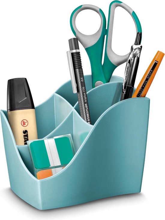 Ellypse Xtra Strong by CEP potloodbakje met 4 vakken, watergroen 8 ...