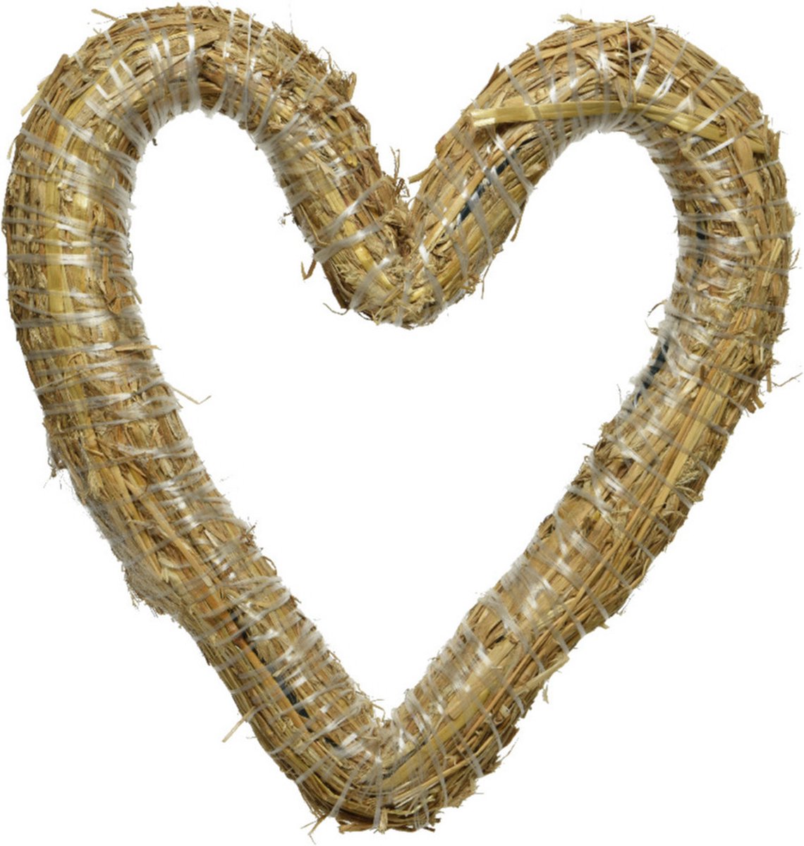 Stro kerstkrans/strokrans hart vorm om te decoreren 34 x 4 cm Diy ...