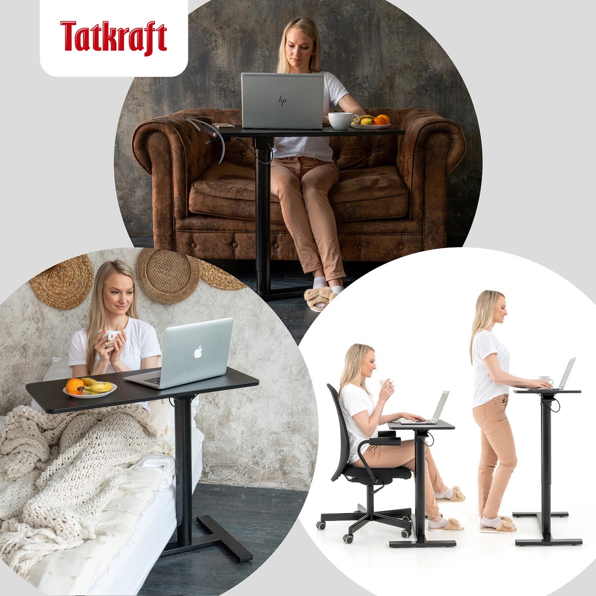 Ergonomisch In Hoogte Verstelbaar Laptop Tafel - Ergonomische Laptop/PC ...