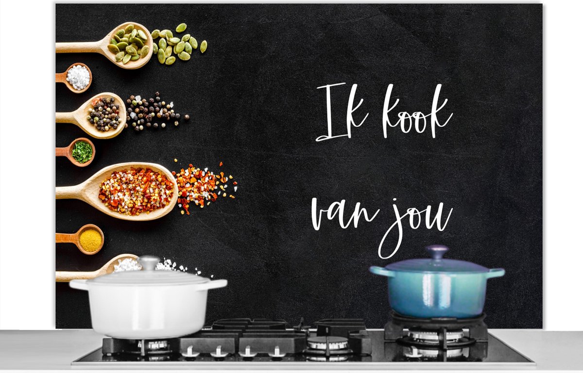 Spatscherm Keuken - Kookplaat Achterwand - Spatwand Fornuis - 120x80 cm ...