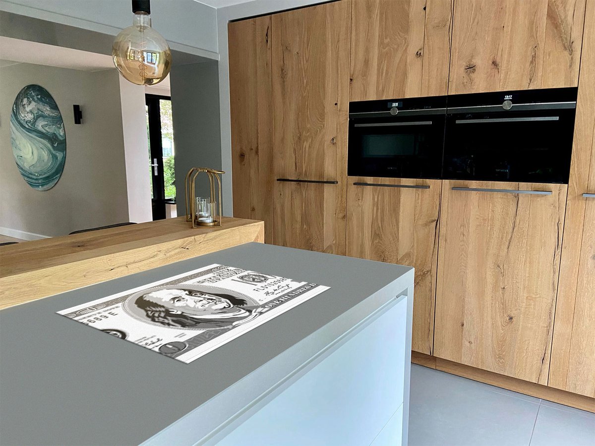 KitchyMist Inductie Beschermer Geld Dollar Biljet - Briefje van 100 ...