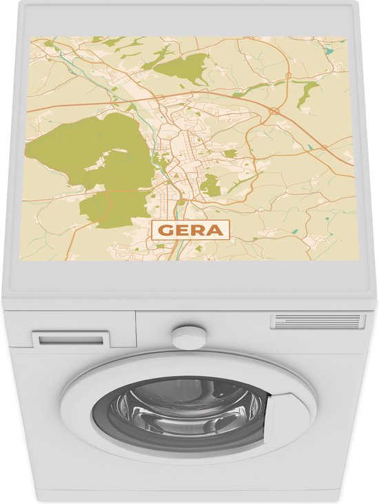 Wasmachine beschermer - Wasmachine mat - Kaart - Plattegrond - Gera ...