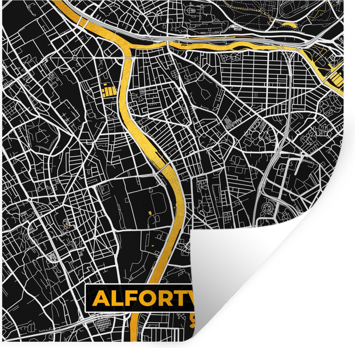 Stickers muraux - Alfortville - Carte - France - Carte - Plan de la ...