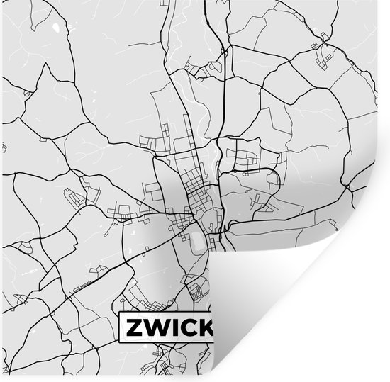 Muurstickers - Sticker Folie - Duitsland - Stadskaart - Plattegrond ...