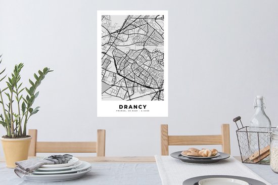 Stickers muraux - Carte - Drancy - Plan de ville - Carte - France ...
