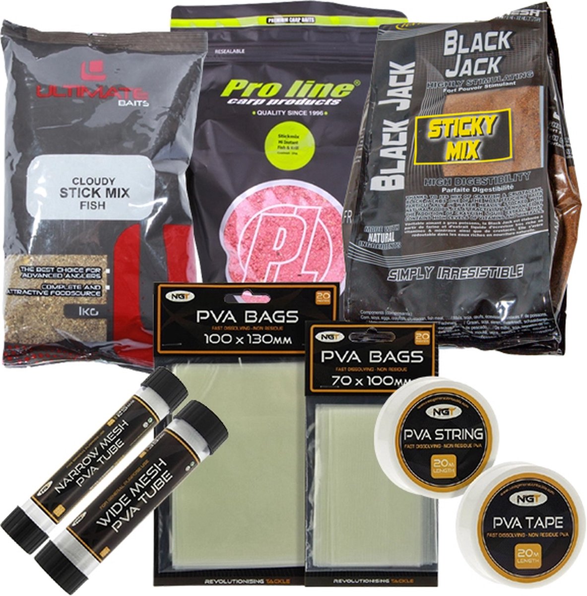 NGT PVA Stickmix Set | Karper set | bol