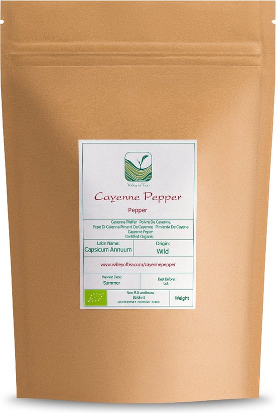 Cayennepeper Geheel Bio Pepper Specerij - Pikant Heet - Gedroogde Rode ...