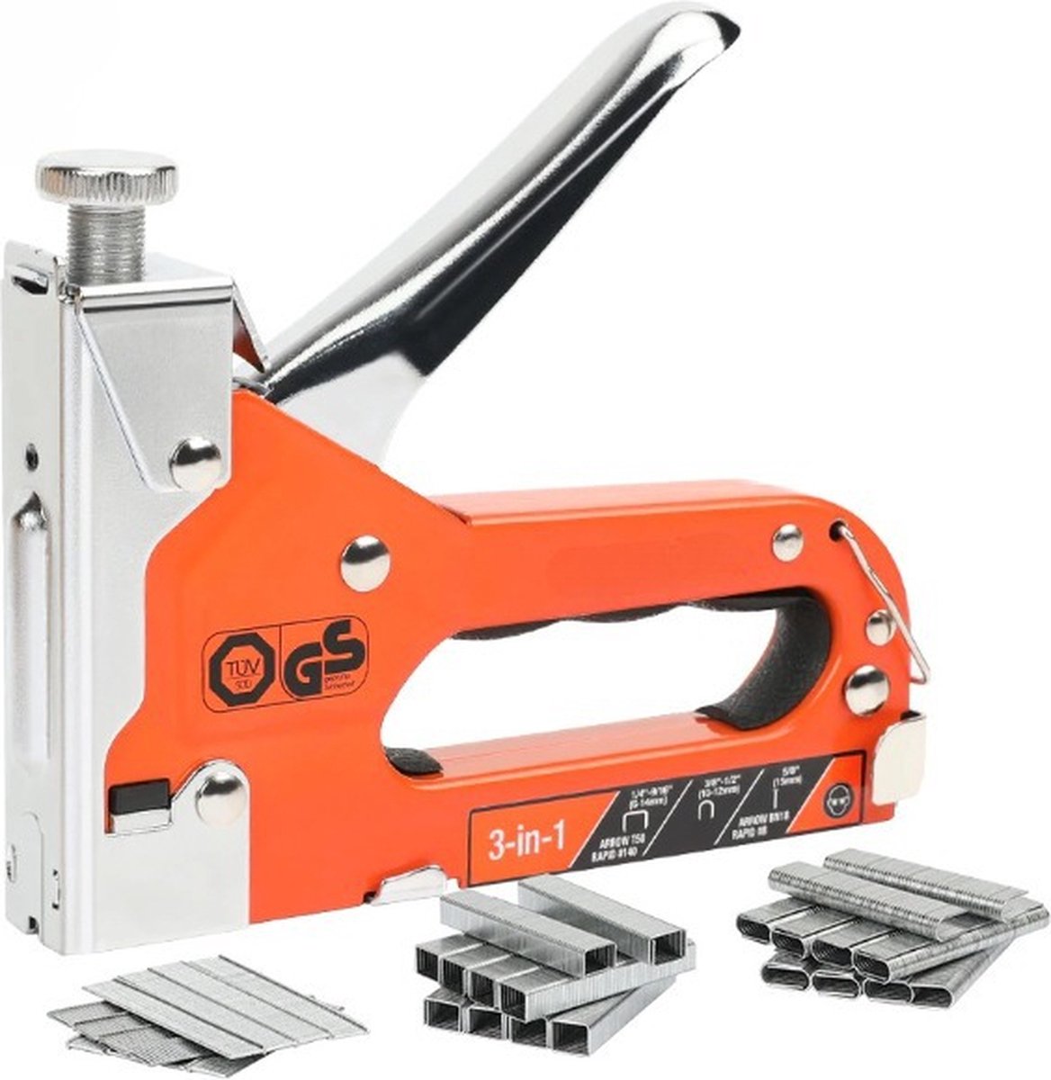 Nietpistool met 3000 nietjes - 3 soorten nietjes - Hoger/lager functie ...