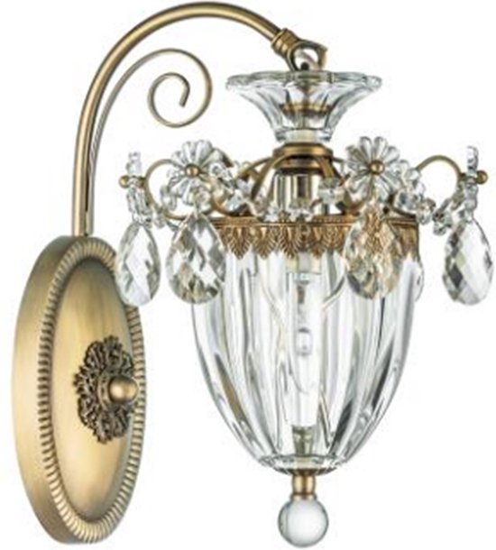 LumiLamp Wandlamp 21x26x32 cm Metaal Glas Muurlamp | bol